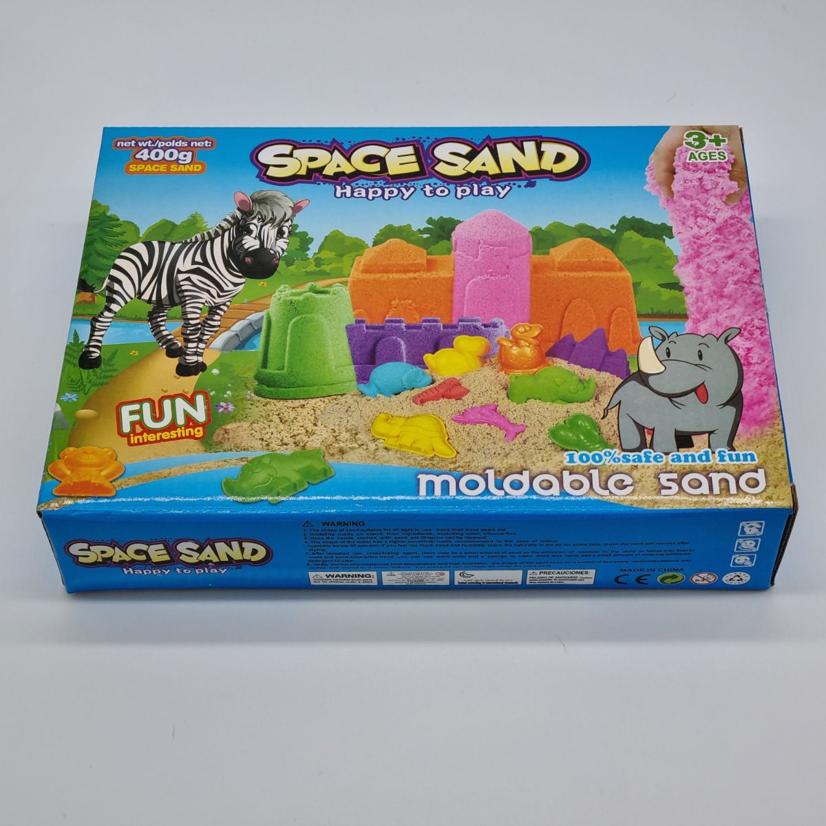 Space Sand® Moldable Space Sand w 8 Animal Molds (400g Kit) | Deals 4 Less